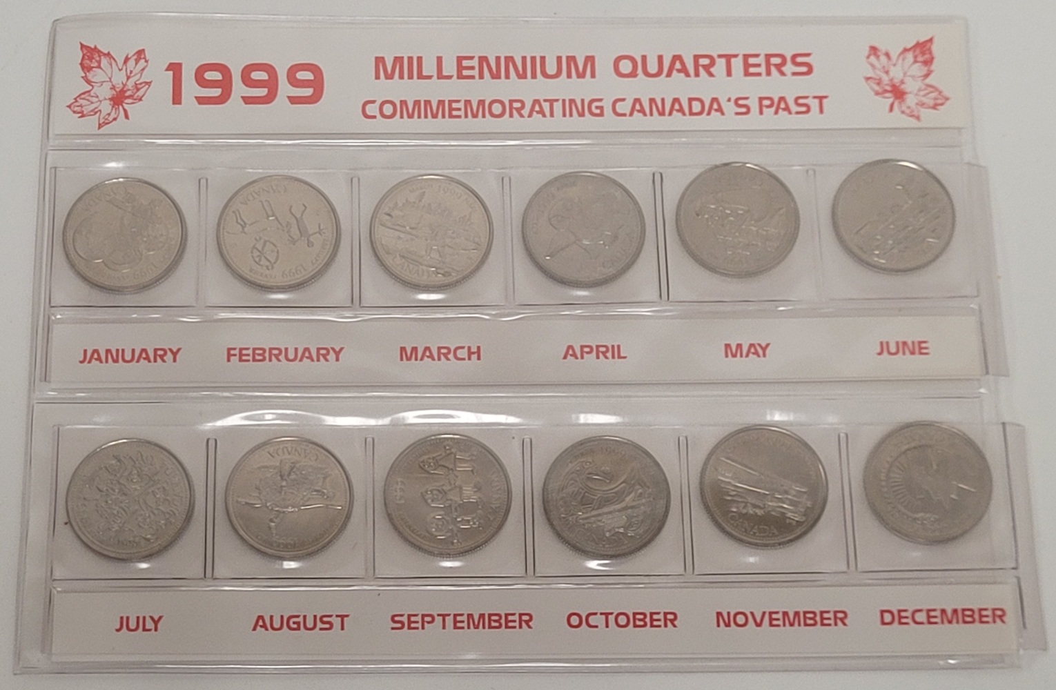 Canada 1999 Millenium 12 piece quarter set | Avenue Shop Swap & Sell