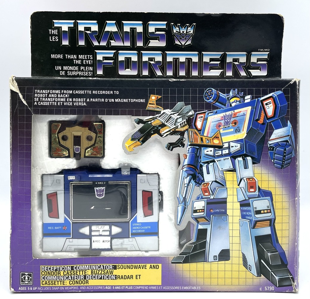 1984Hasbro G1 Transformers Soundwave, Laserbeak, Rumble, Frenzy, Ravage ...