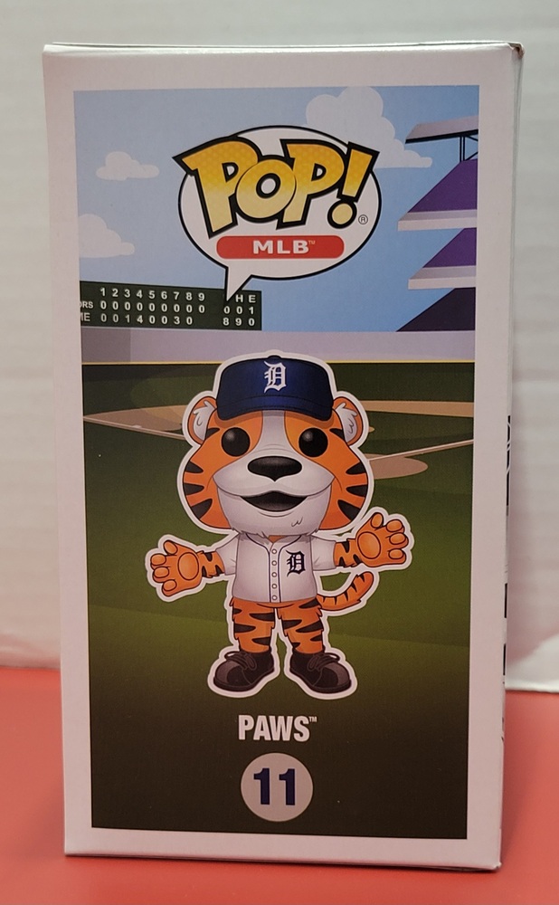 Funko Pop! MLB D #11 Paws Detroit Tigers MLB Mascots Vinyl Figure! Rare ...