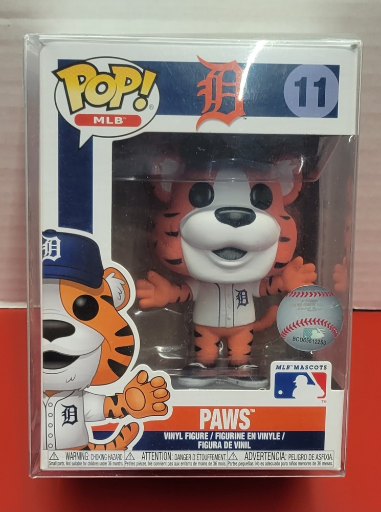 Funko Pop! MLB D #11 Paws Detroit Tigers MLB Mascots Vinyl Figure! Rare ...