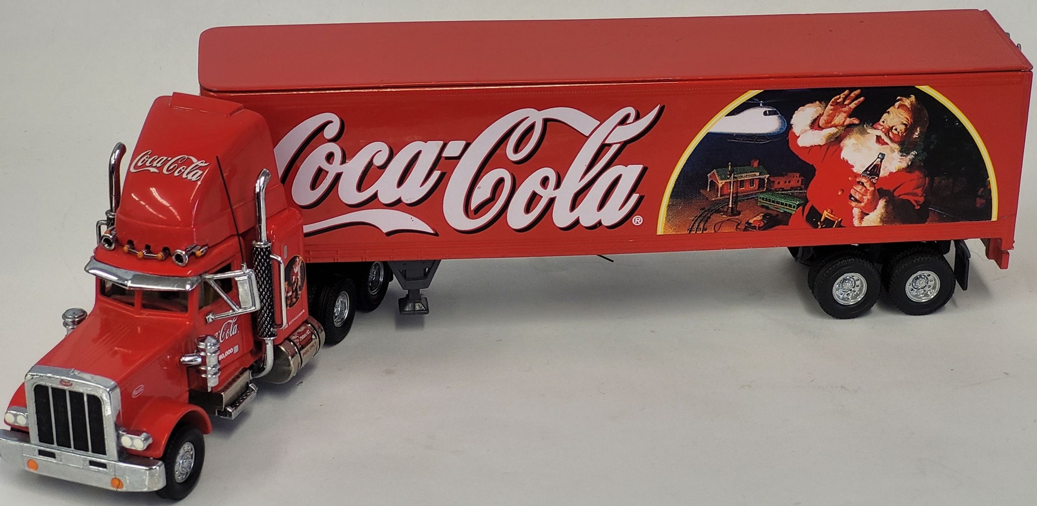 Matchbox Ultra Peterbilt 359 1:58 Scale Coca Cola Semi Tractor Trailer ...