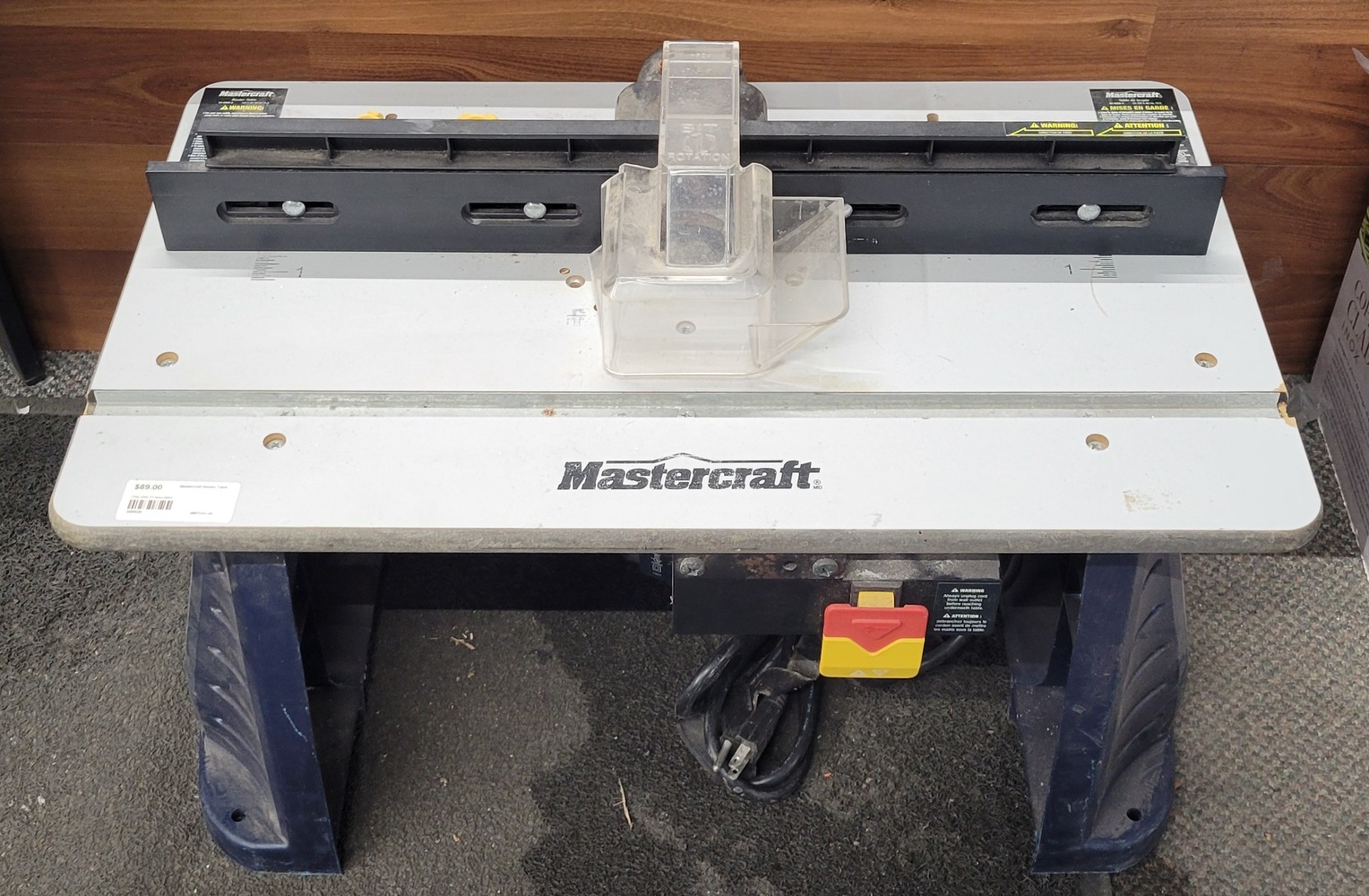 Mastercraft Corded Fixed Base Router & Table Set | Avenue Shop Swap & Sell