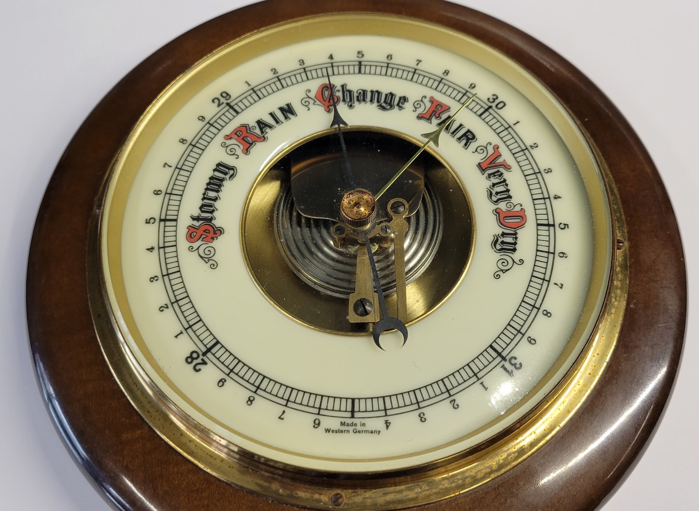 Vintage Huger Wall Barometer Made in Western Germany - Round | Avenue ...