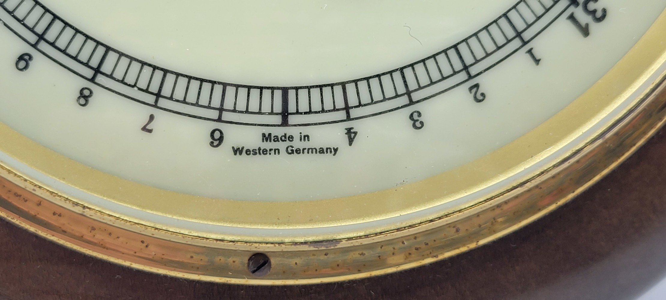 Vintage Huger Wall Barometer Made in Western Germany - Round | Avenue ...