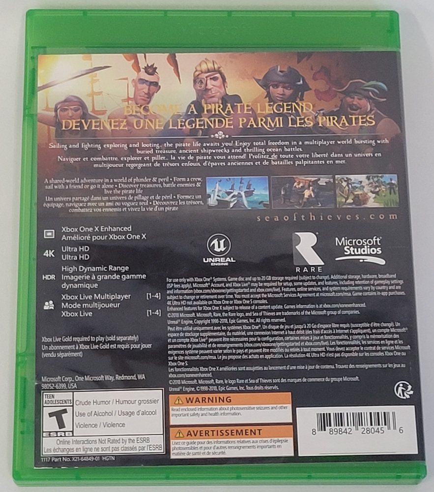 Sea of Thieves Xbox One Console Exclusive Game | Avenue Shop Swap & Sell