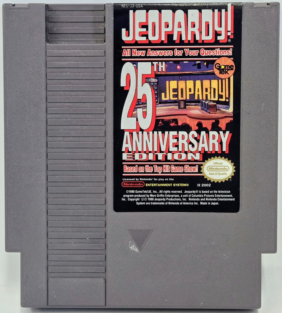 Jeopardy 25th Anniversary Edition for NES Nintendo Entertainment System ...