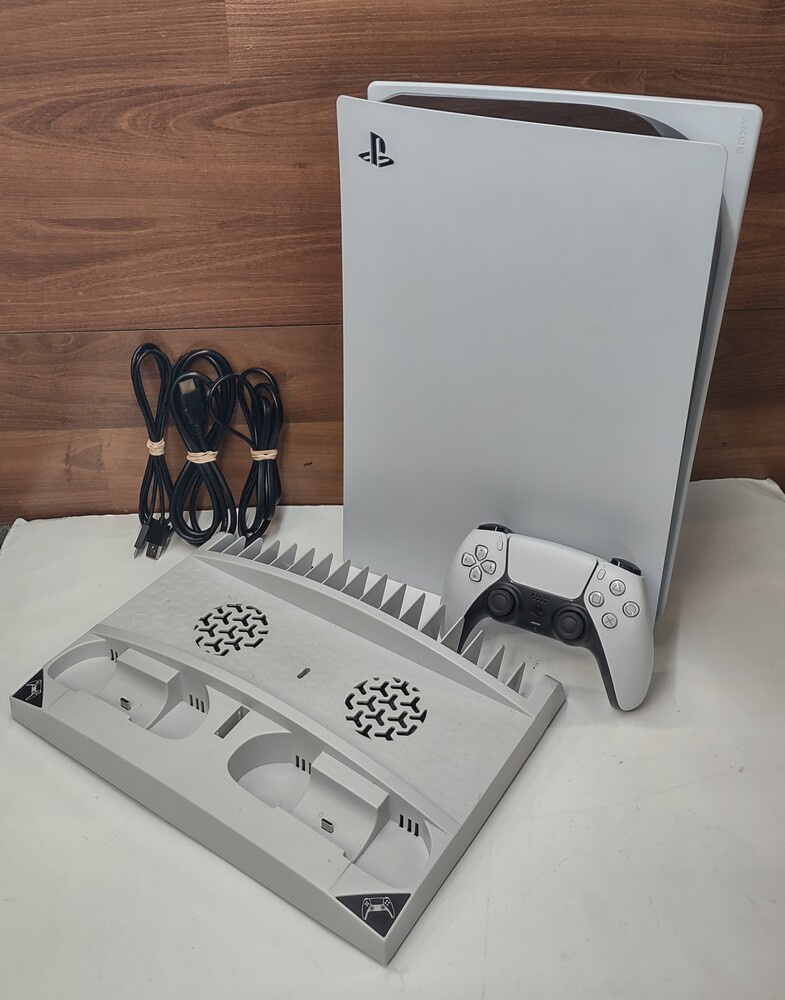 PlayStation 5 Console Disc Version w/ all Cords and One White ...