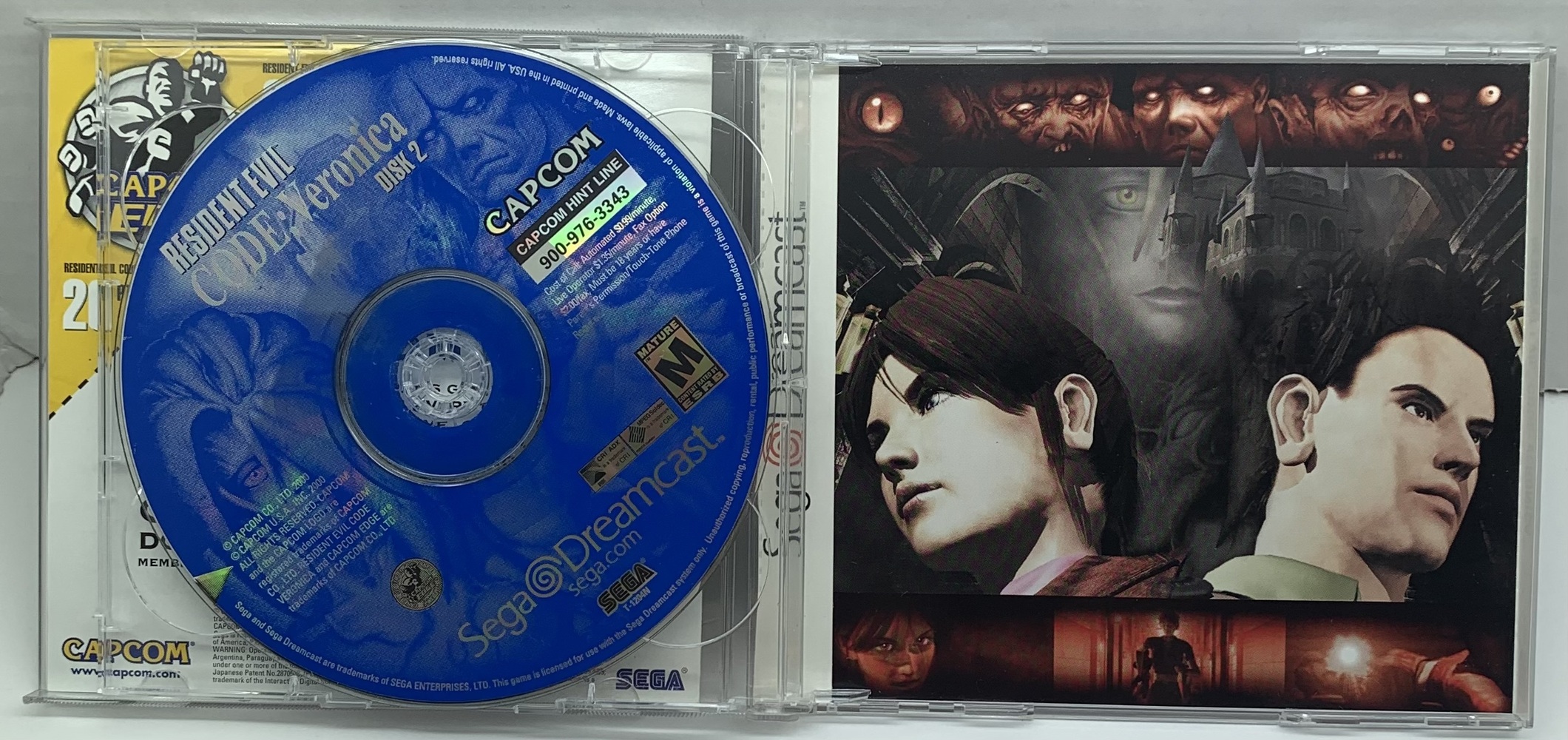 *TESTED* Sega Dreamcast Resident Evil CODE: Veronica Game COMPLETE CIB ...