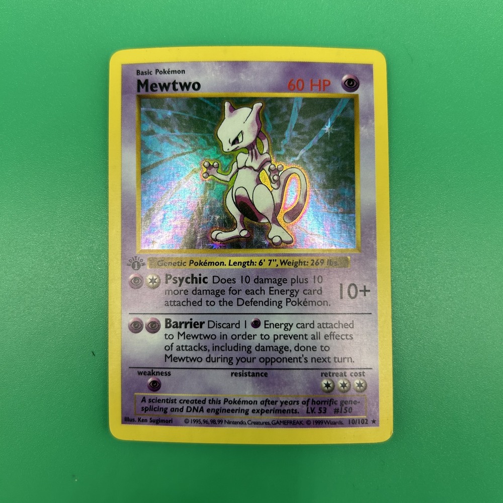 Pokemon Base Set 1st Edition Mewtwo | Avenue Shop Swap & Sell