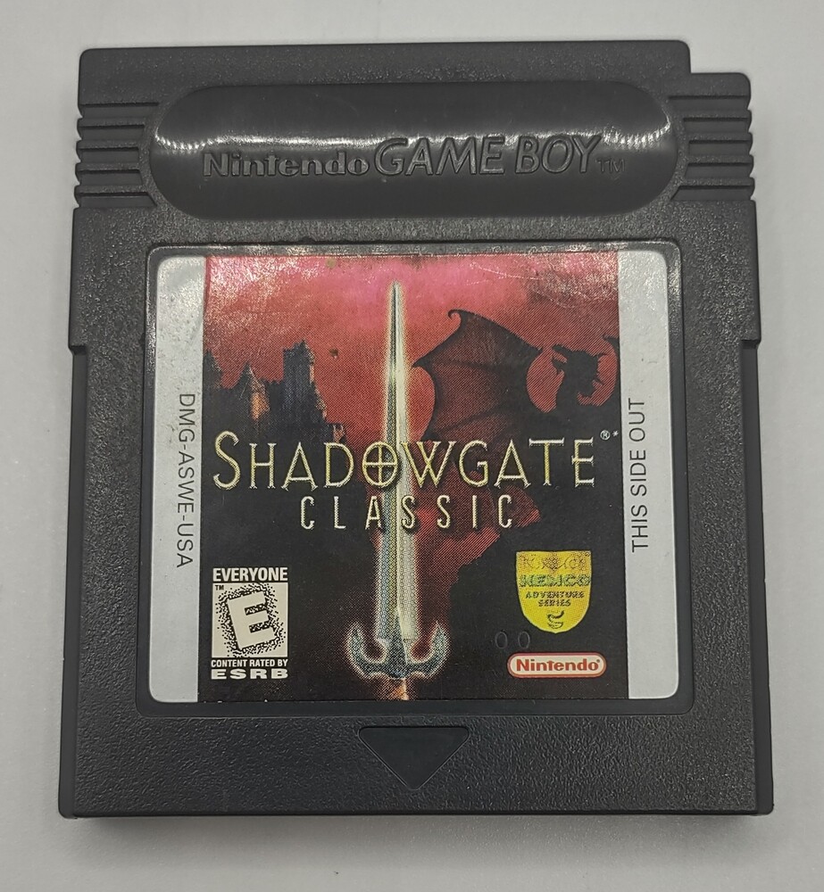 Shadowgate Classic Gameboy Color Cartridge in Box with Manual -Tested ...
