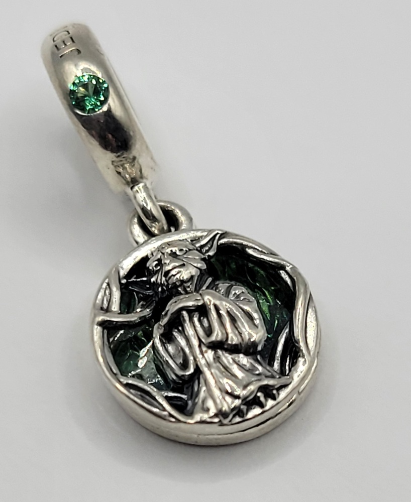 Genuine Pandora 0.925% Silver Star Wars Yoda Jedi Master Dangle Charm ...