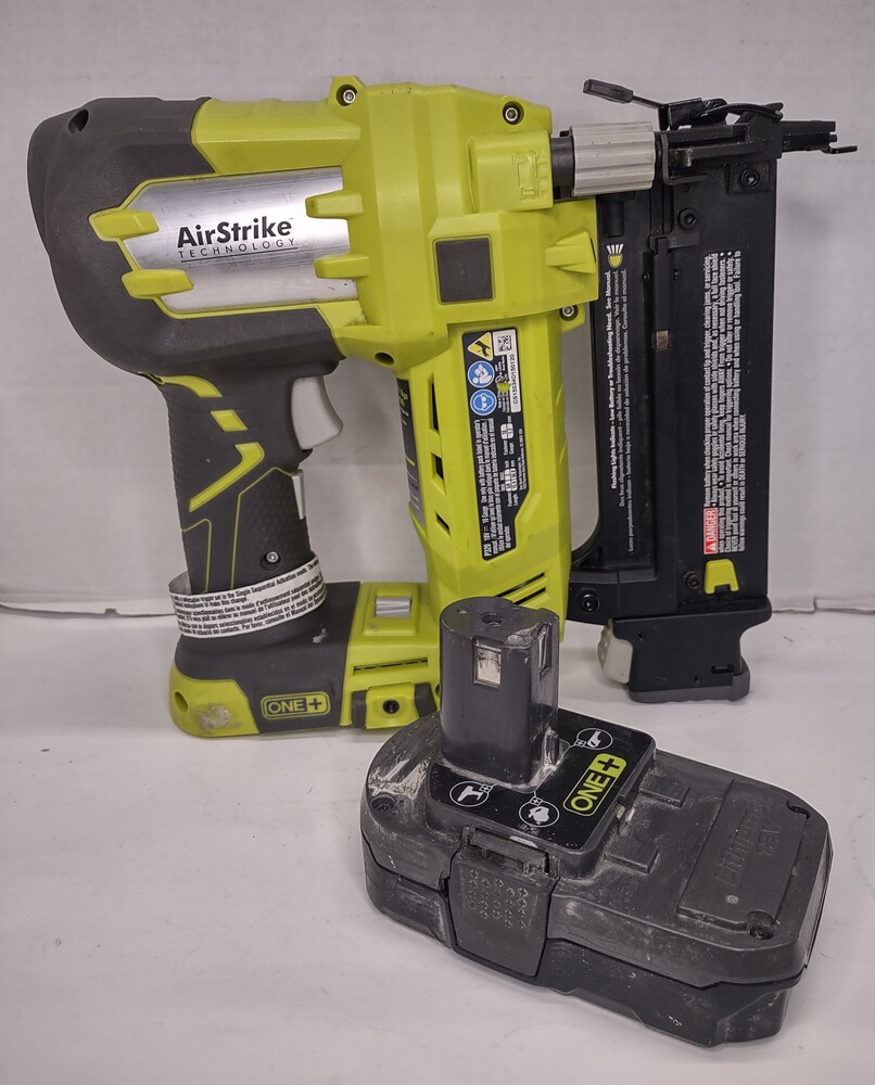 Ryobi Airstrike p320 Brad Nailer with one 18V Battery | Avenue Shop ...