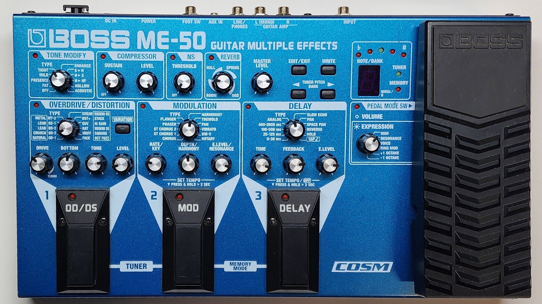 BOSS ME-50 Guitar Multiple Effects Processor Multi Effector Pedal ...