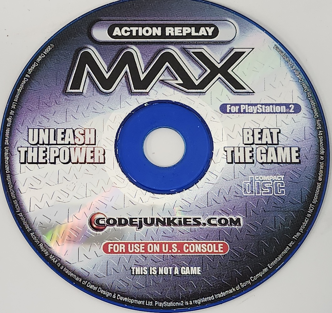 Action Replay Max For PS2 Playstation 2 Console Disc ONLY | Avenue Shop ...