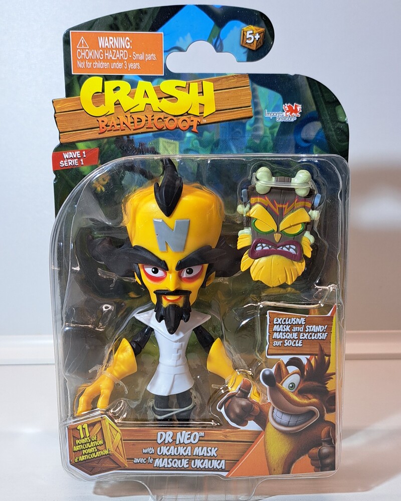 Head Start CRASH BANDICOOT DR. NEO CORTEX 4.5 Inch Action Figure Toy ...
