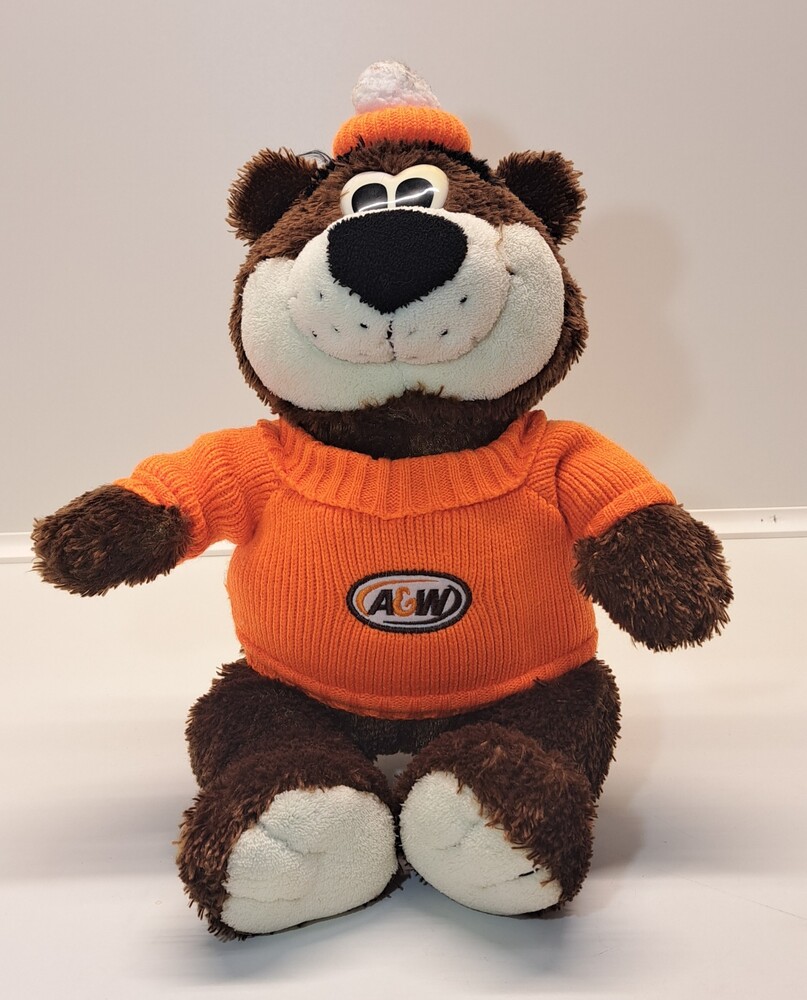 Vintage 90's A&W Root Beer ROOTY THE GREAT ROOT BEAR Plush Mascot ...