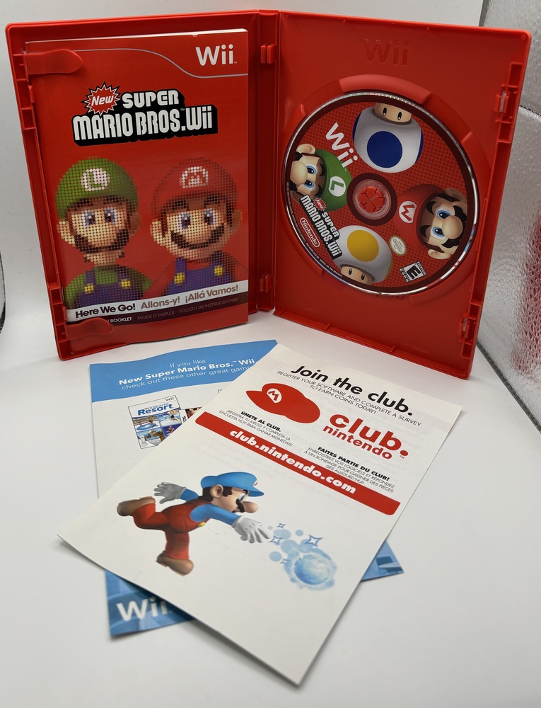 New Super Mario Bros Wii Game (2009) Complete - TESTED! | Avenue Shop ...