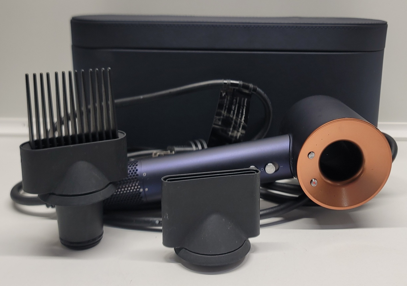 Dyson Supersonic Hair Dryer (Prussian Blue / Rich Copper) (Model: HD07 ...