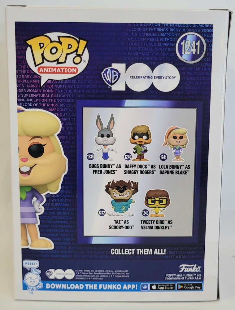 Funko Pop Lola Bunny as Daphne Blake Warner Brothers 100th Collectible ...