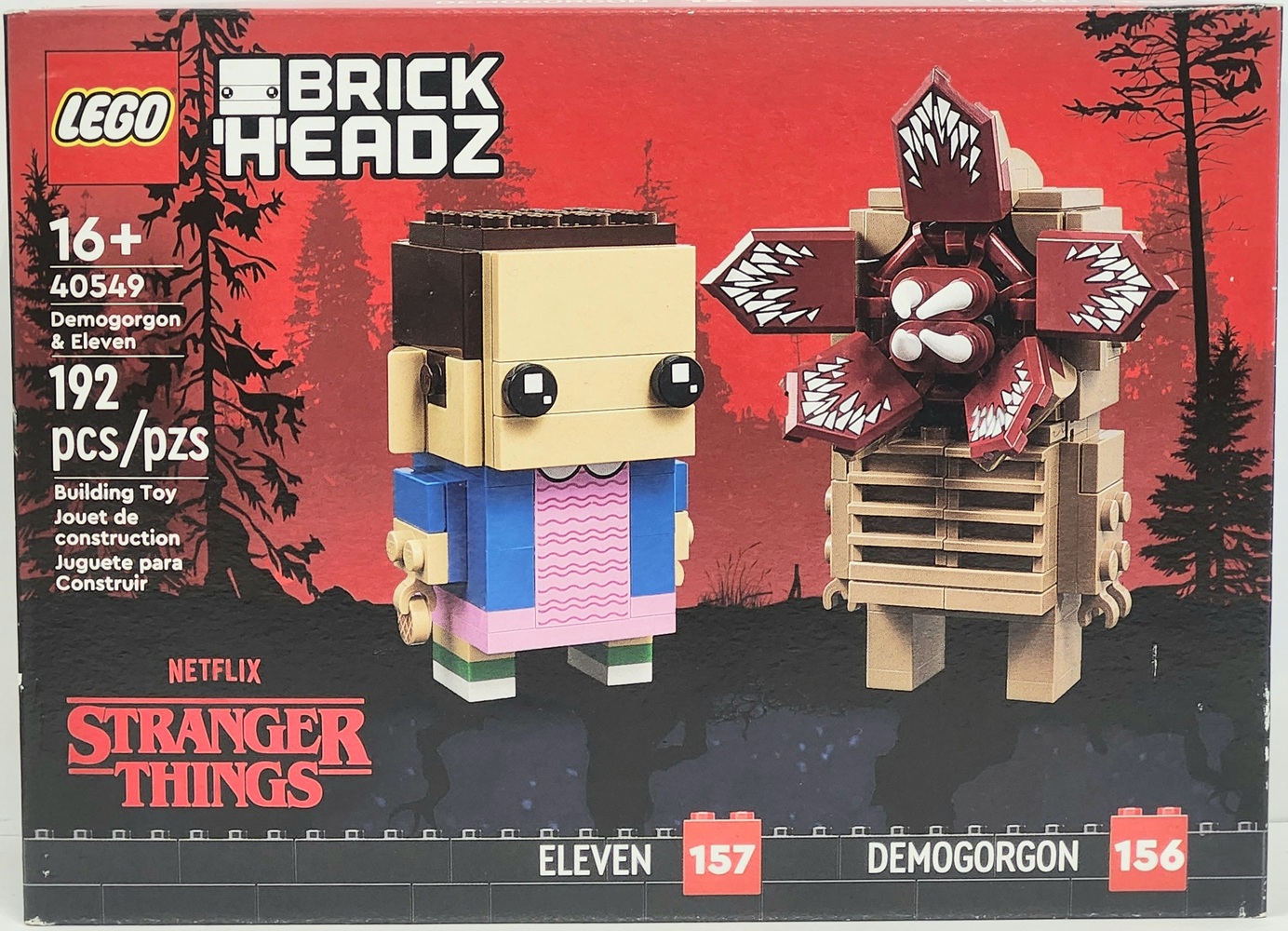Lego 40549 Brick Headz Stranger Things Eleven + Demogorgon Set *SEALED ...