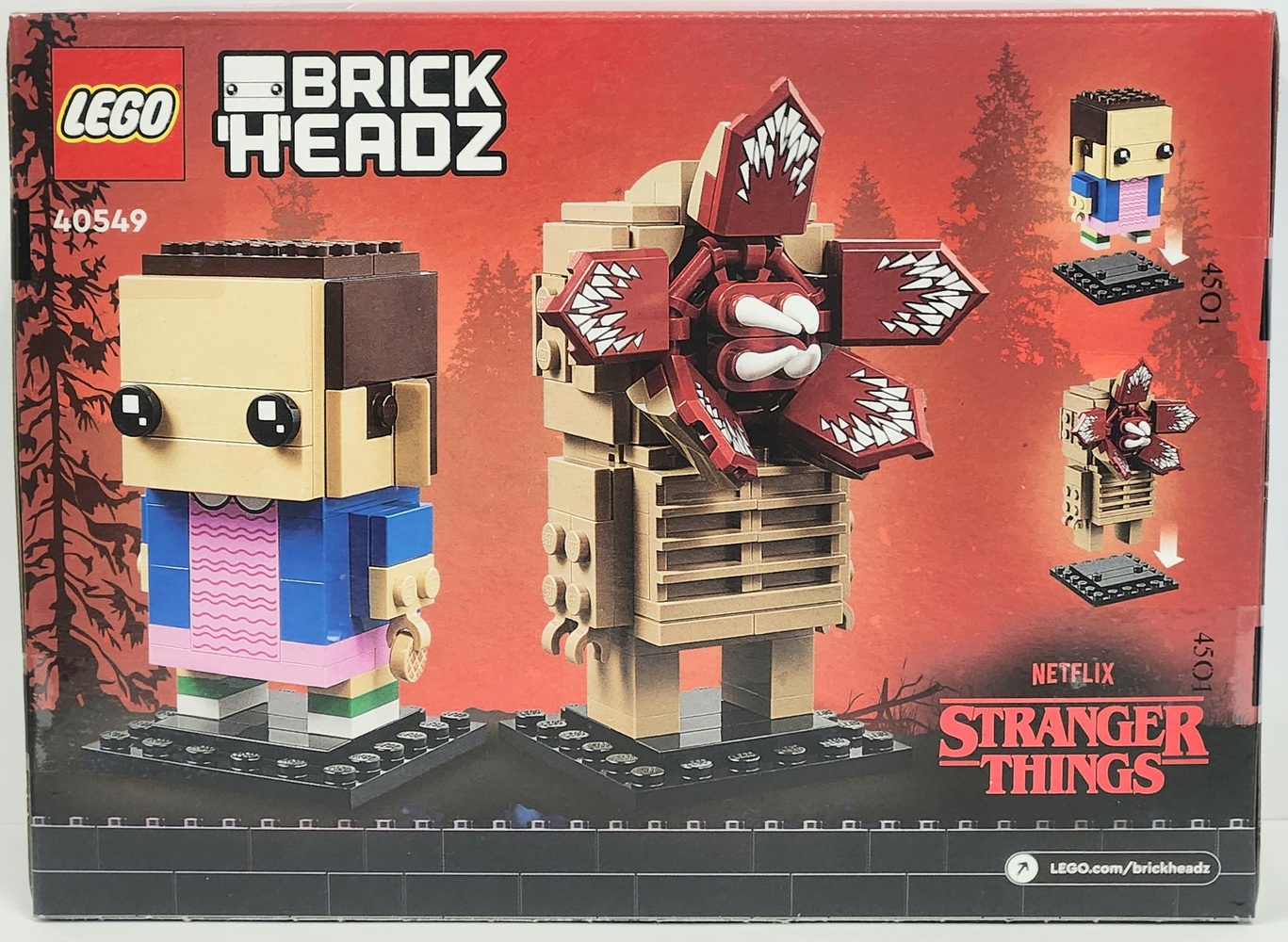 Lego 40549 Brick Headz Stranger Things Eleven + Demogorgon Set *SEALED ...