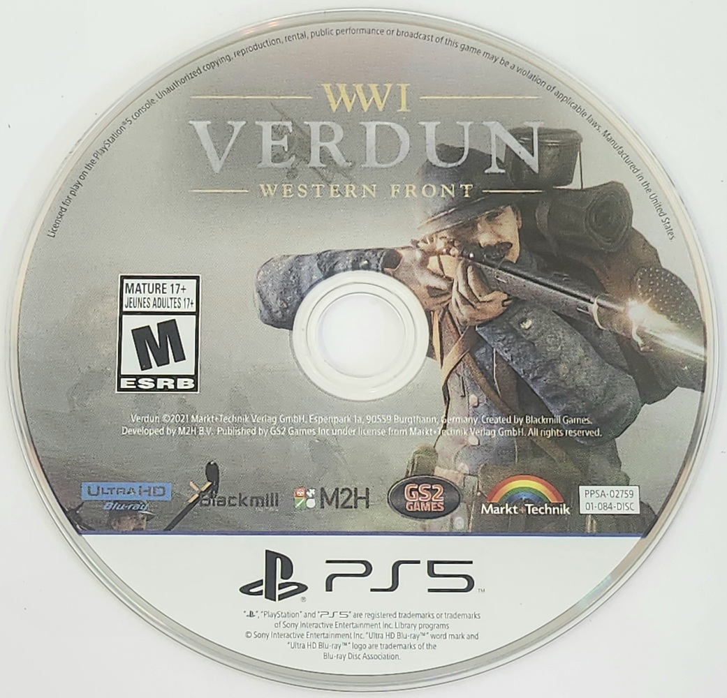 WW1 Verdun Western Front for Sony PS5 Playstation 5 Console | Avenue ...