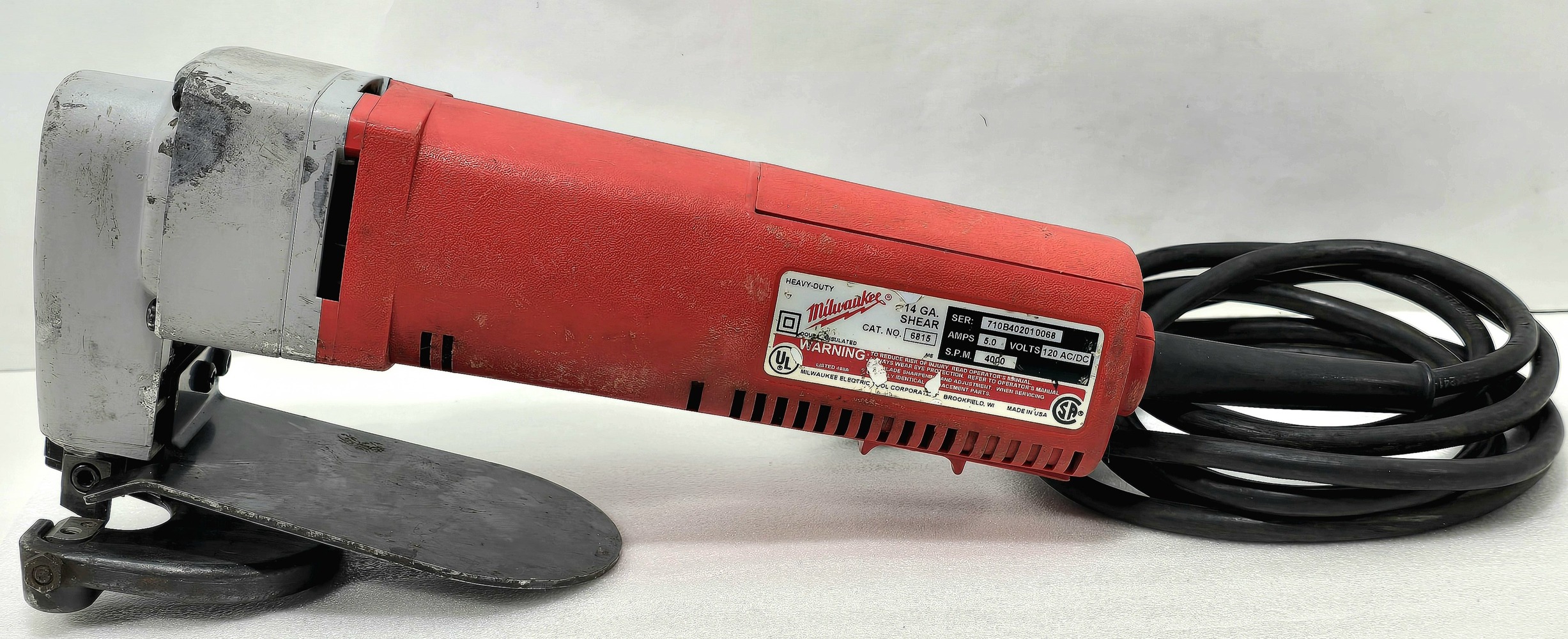 MILWAUKEE Heavy Duty 14 Gauge Shear 6815 TESTED Made in USA | Avenue ...