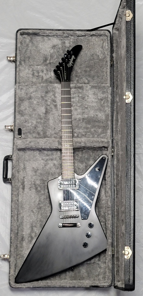 2006 Epiphone Goth 1958 Explorer Right Handed Electric Guitar + Hard ...