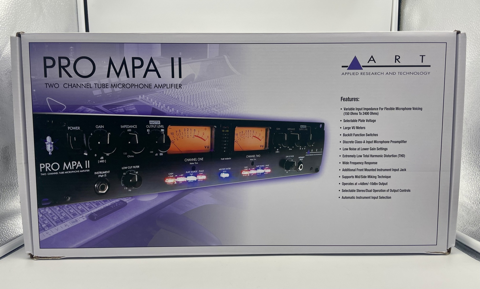 ART Pro MPA II - Two channel Tube Microphone Amplifier | Avenue Shop ...