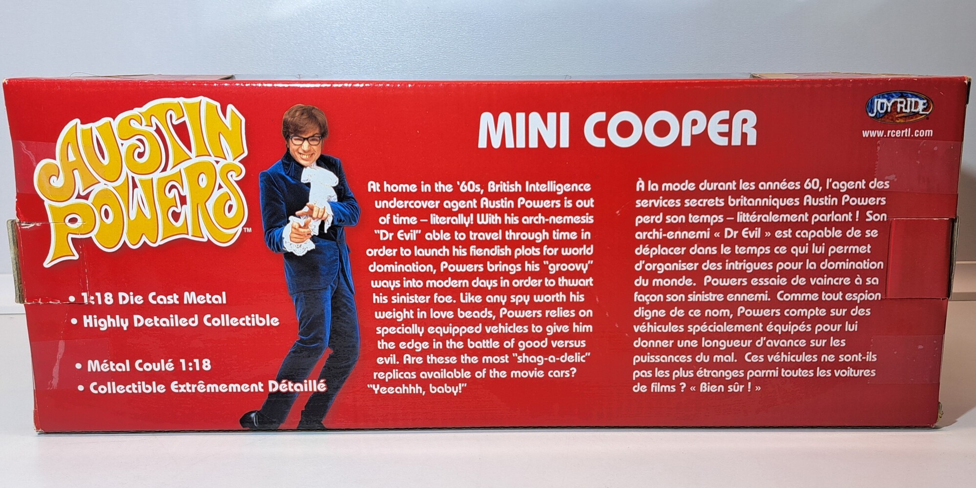 ERTL AUSTIN POWERS Union Jack Mini Cooper Die Cast Collectible Car ...
