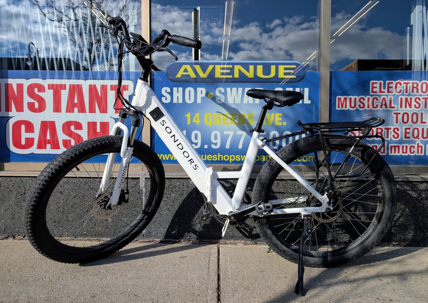 SONDORS "Smart Step" Foldable Step-Thru Electric Bike 350W Motor 36V 10.4Ah Batt | Avenue Shop ...