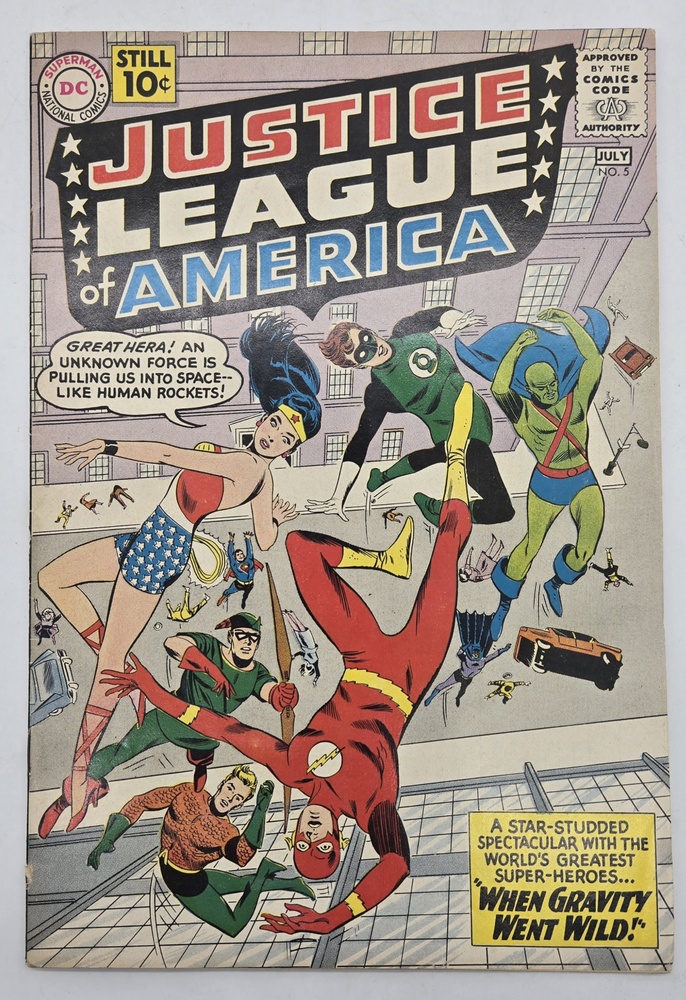 DC Comics Justice League of America July No. 5 1961 "When Gravity Went ...