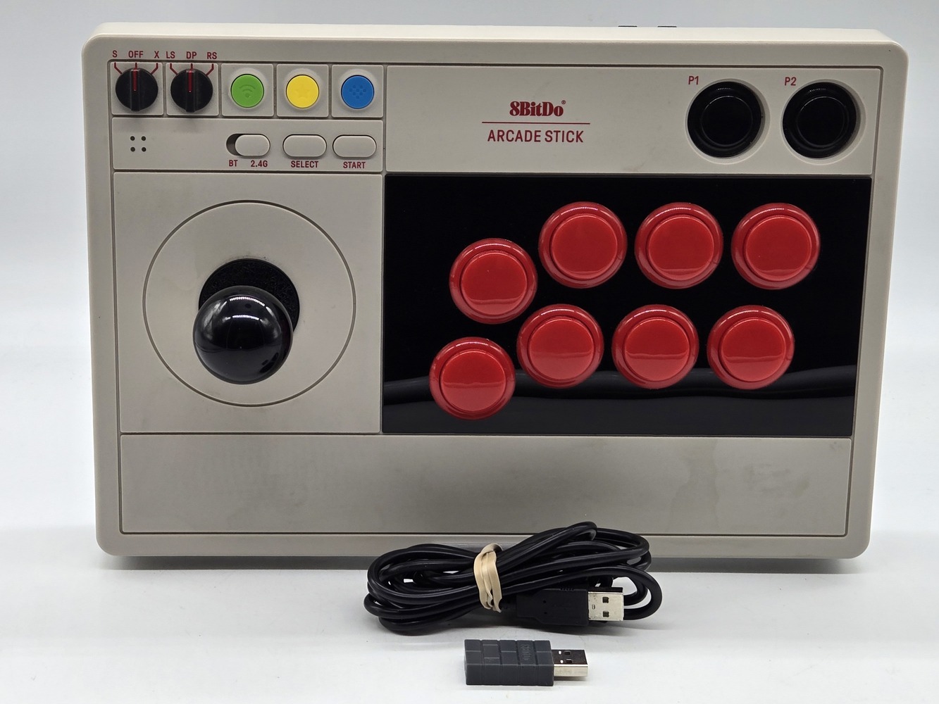 8Bitdo Arcade Stick for Switch & Windows 80FE Bluetooth, Wired, or ...