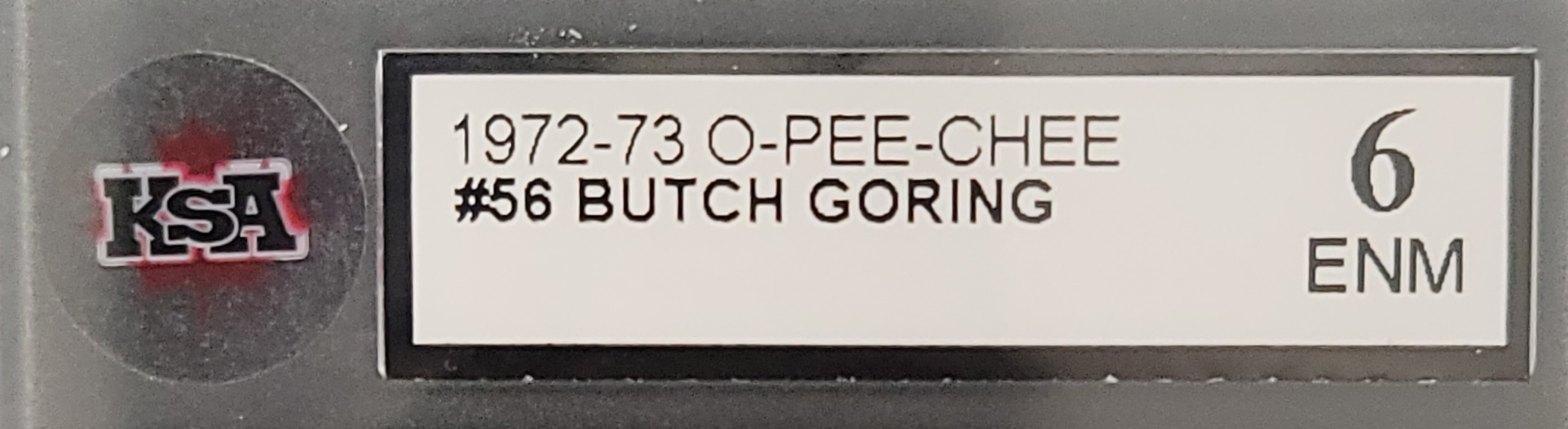 1972-73 O-Pee-Chee BUTCH GORING #56 LA Kings KSA Graded 6 ENM Collector ...