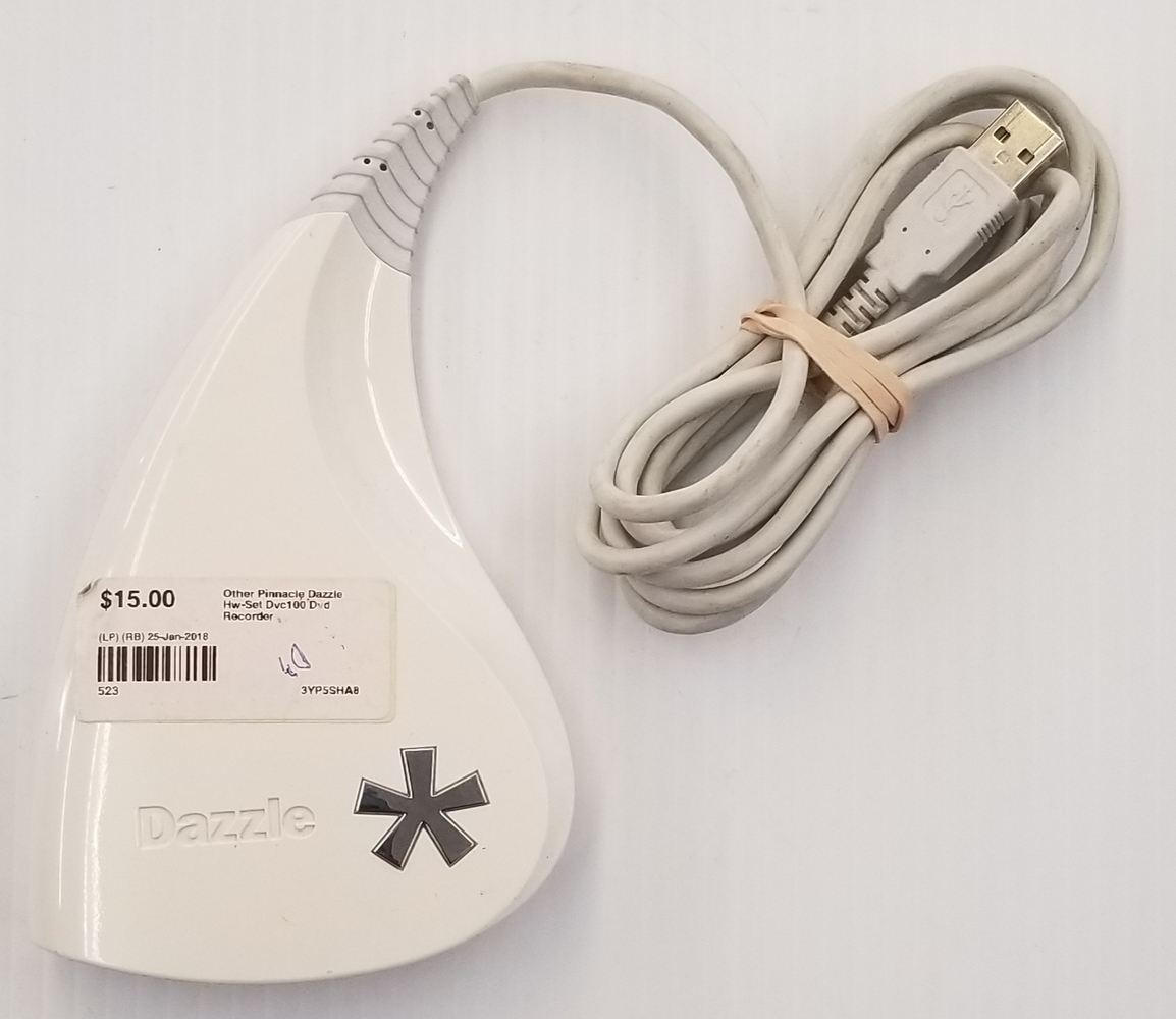 Dazzle HW-SET DVC100 by Pinnacle USB Composite S-Video Capture Device ...