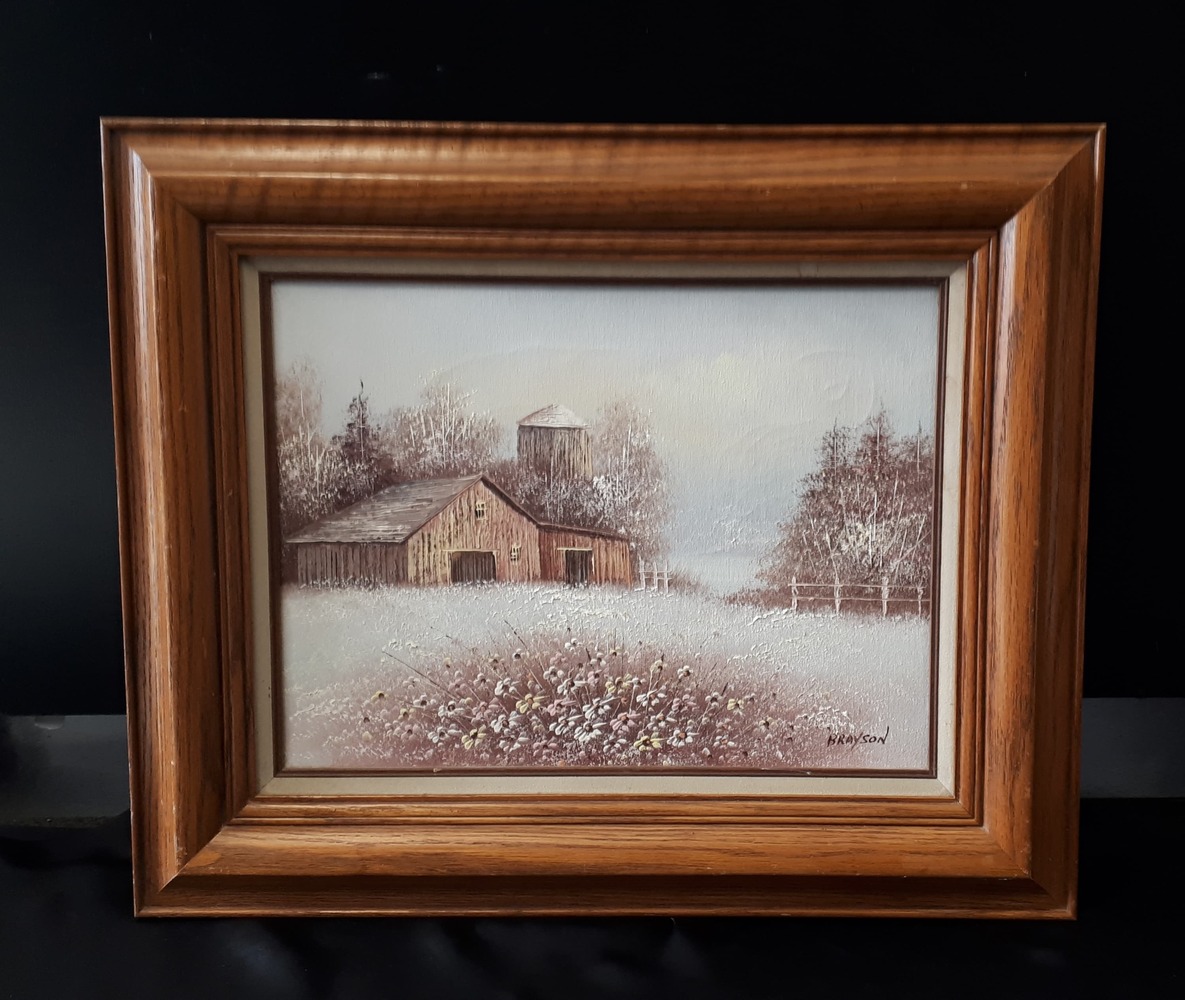 BRAYSON FRAMED OIL PAINTING - RURAL SCENE | Avenue Shop Swap & Sell