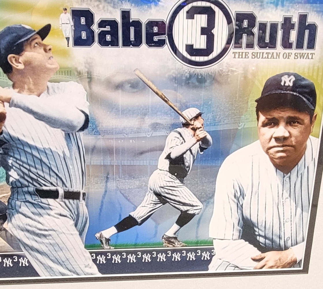 Babe Ruth The Sultan of Swat #3 New York Yankees 44"x24" | Avenue Shop ...