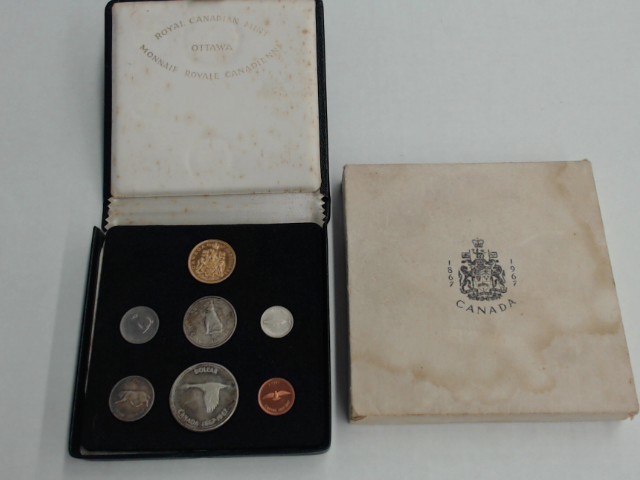 Canadian 1967 Centennial Proof Set With $20 Dollar Gold Coin With Case ...
